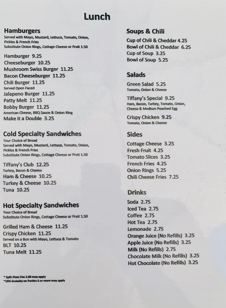 Menu at B S Coffee Shop cafe, Clovis, 233 Sunnyside Ave