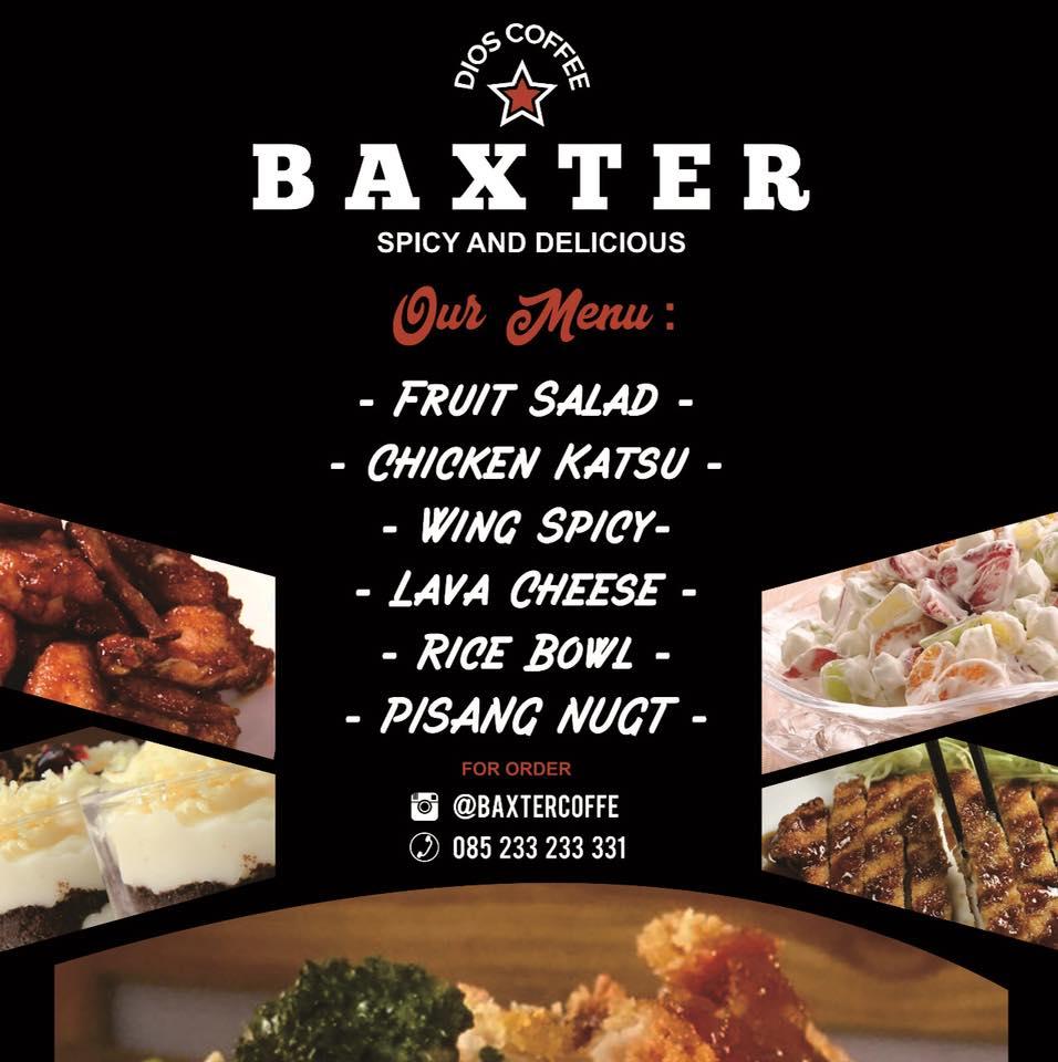 Menu at Baxter Dios Coffee pub & bar, Sutojayan