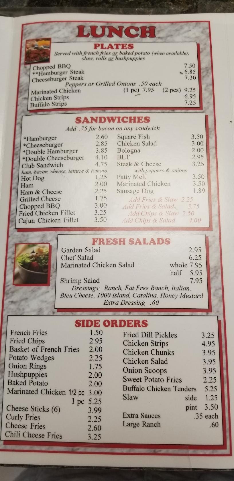 Menu at Midway Grill BBQ, USA, NC-24