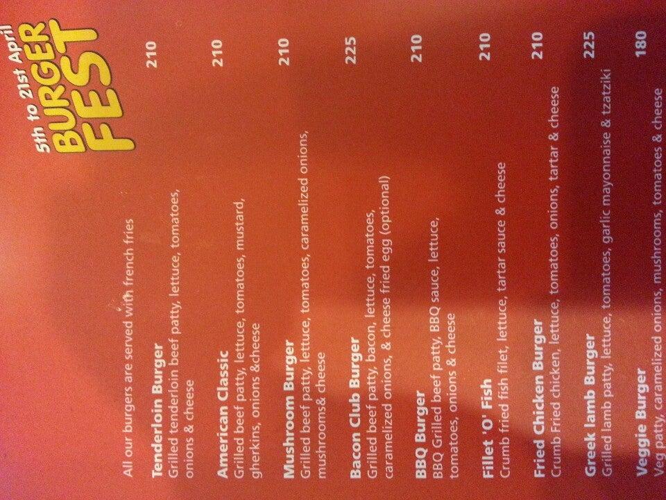Menu at Cocoa Tree - MG Road, Kochi, The Avenue Regent