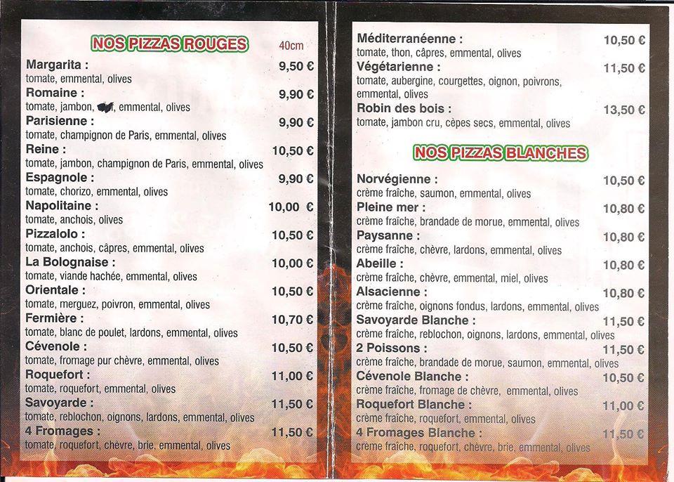 Menu at Pizza Family chez Gib restaurant, Nimes