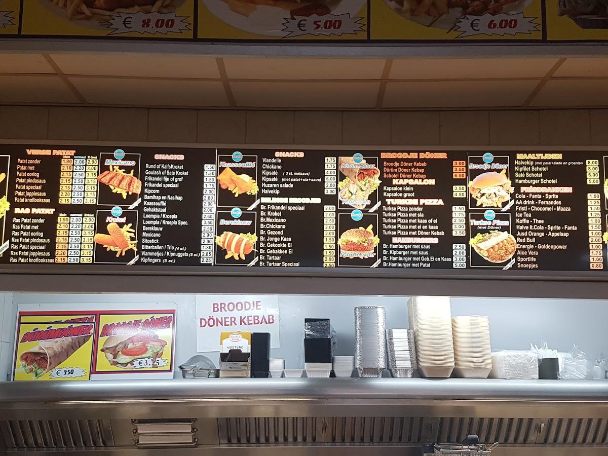 Menu at Resto Snack Karakoz V.O.F., Schiedam