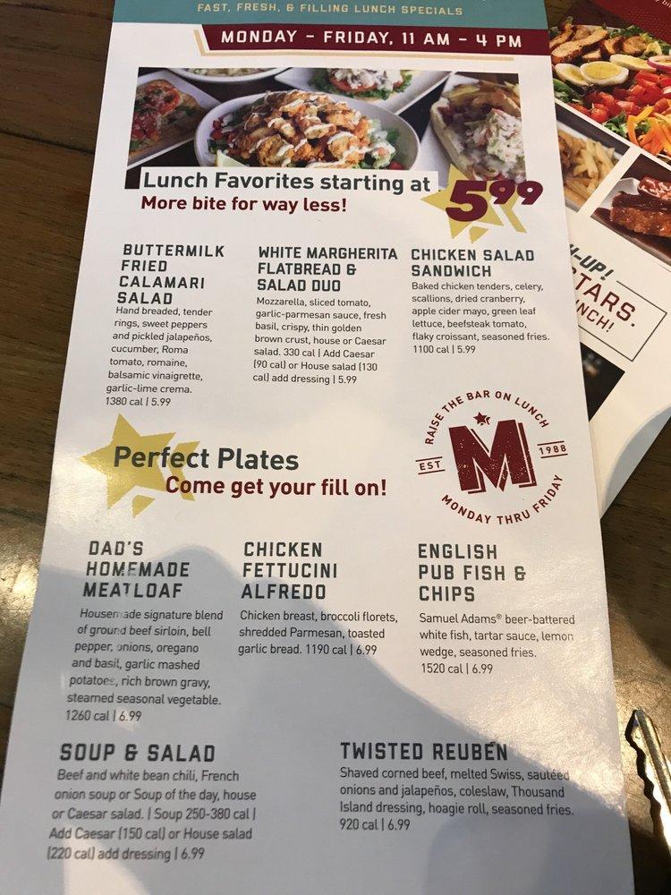 Menu at Miller's Ale House pub & bar, Tallahassee