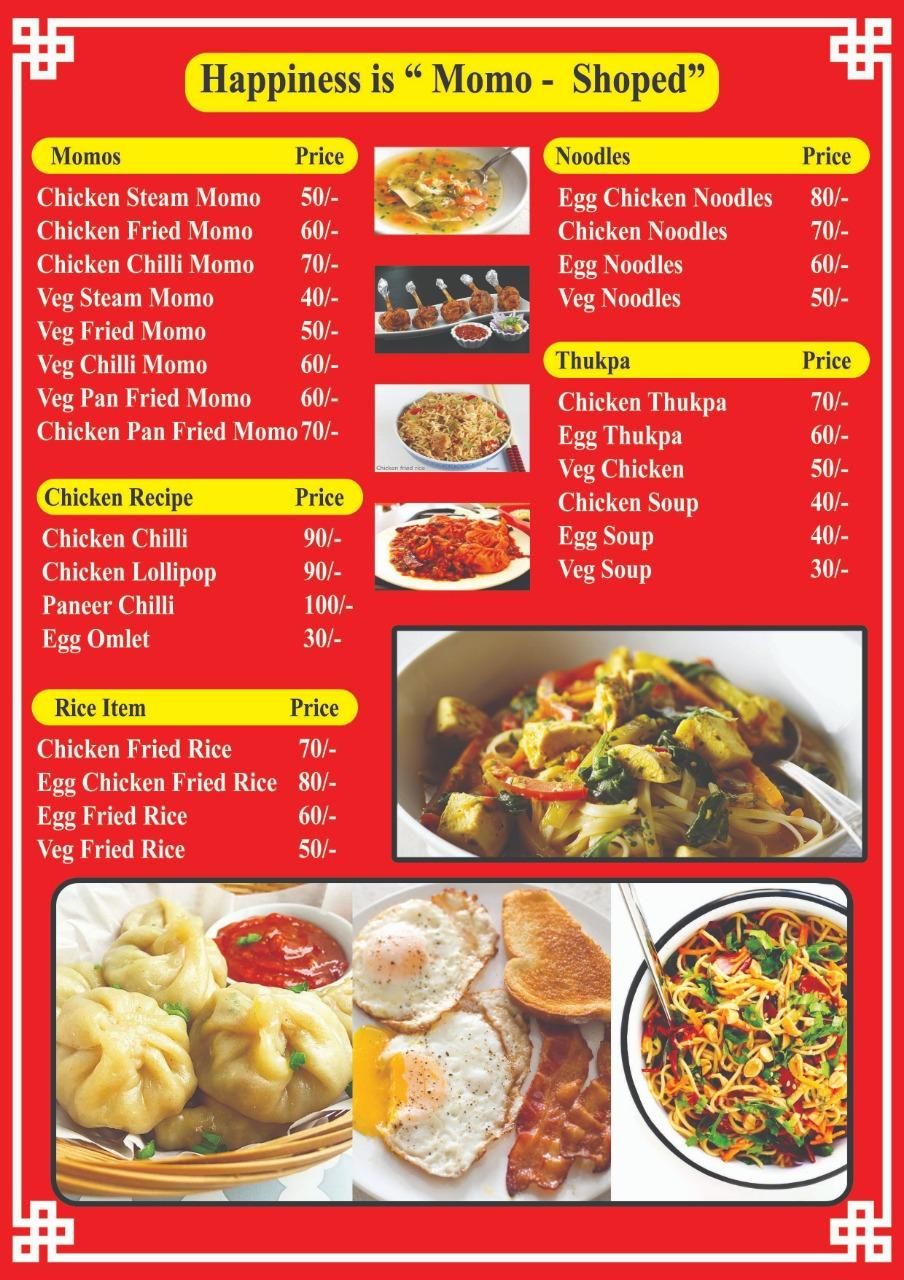 Menu at Taste Of Sikkim, Bengaluru, Opp Roy Supermarket Soladevanahalli