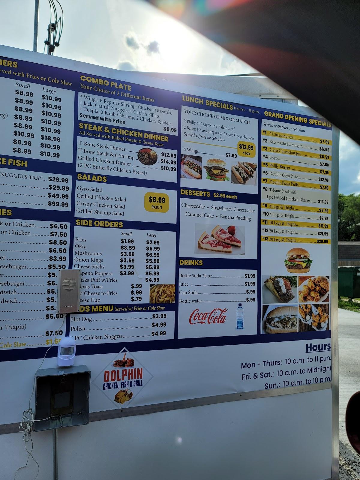Menu at Dolphin Chicken, Fish and Grill restaurant, Springfield