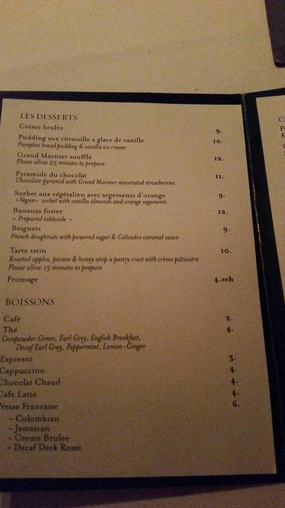 Menu at EDWINS Leadership & Restaurant Institute, Cleveland