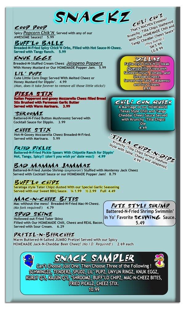 Menu at Knuk-N-Futz pub & bar, Taylor Mill
