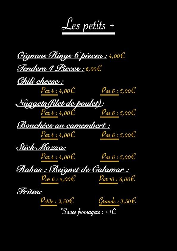 Menu au Pause & vous, Ouveillan