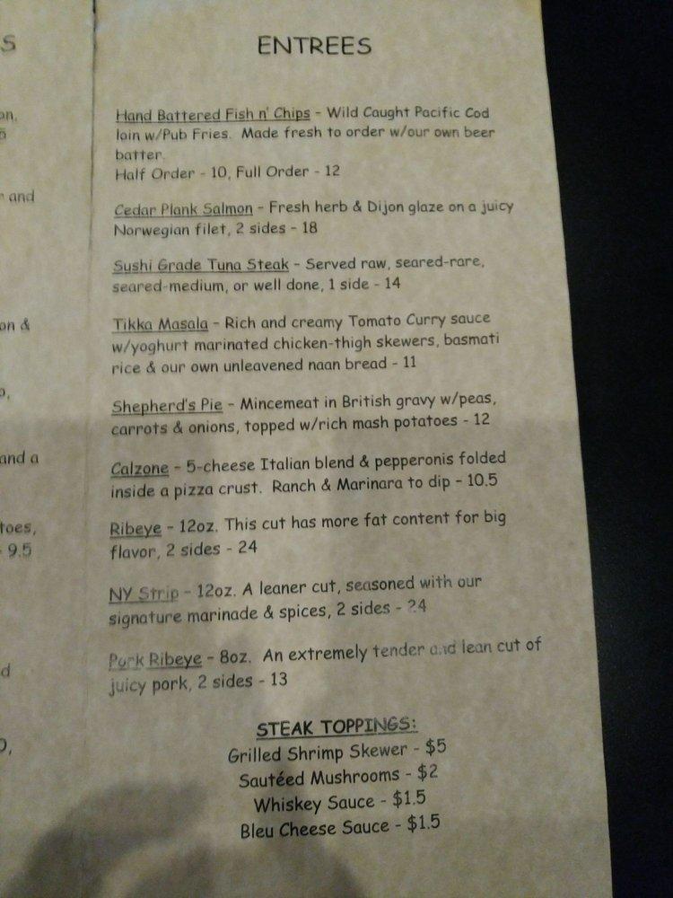Menu at Callahan's Pub & Grille, Enid