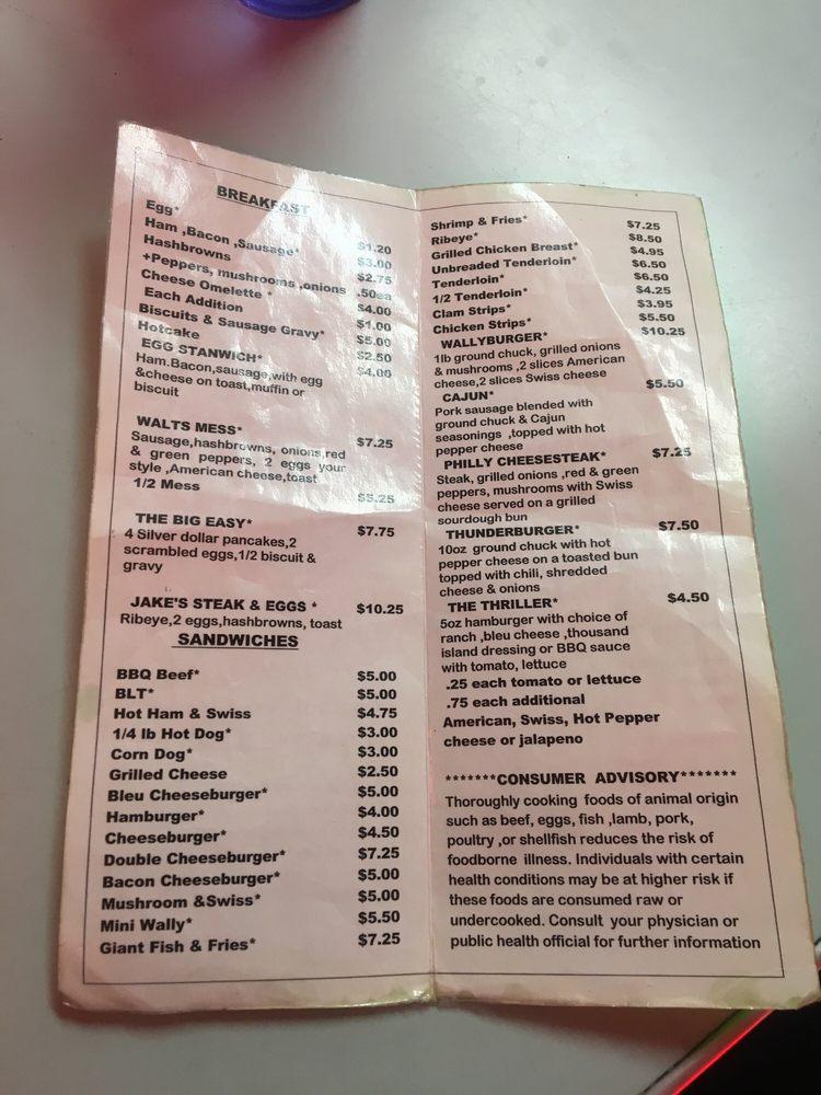 Menu at The Fort Diner restaurant, Fort Madison