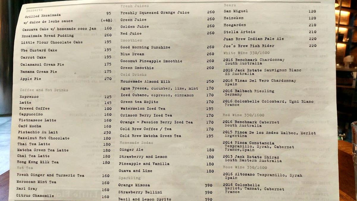 Menu at George and Onnie's - BGC restaurant, Taguig, Ground Floor
