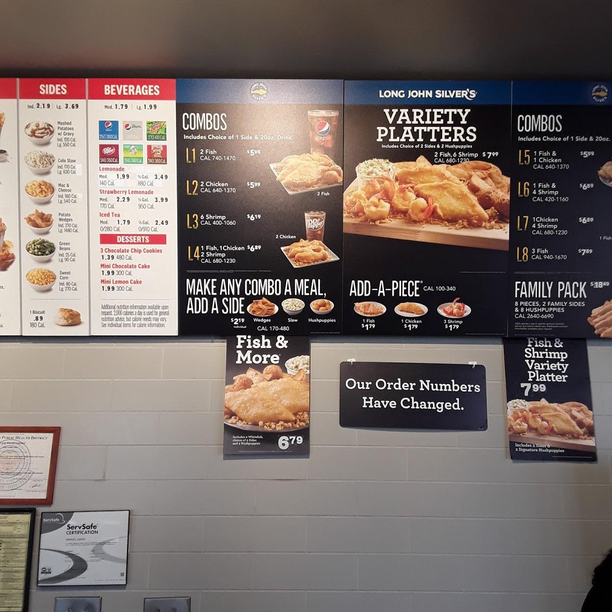 Menu at Long John Silver's | KFC (H160028) fast food, Brownfield