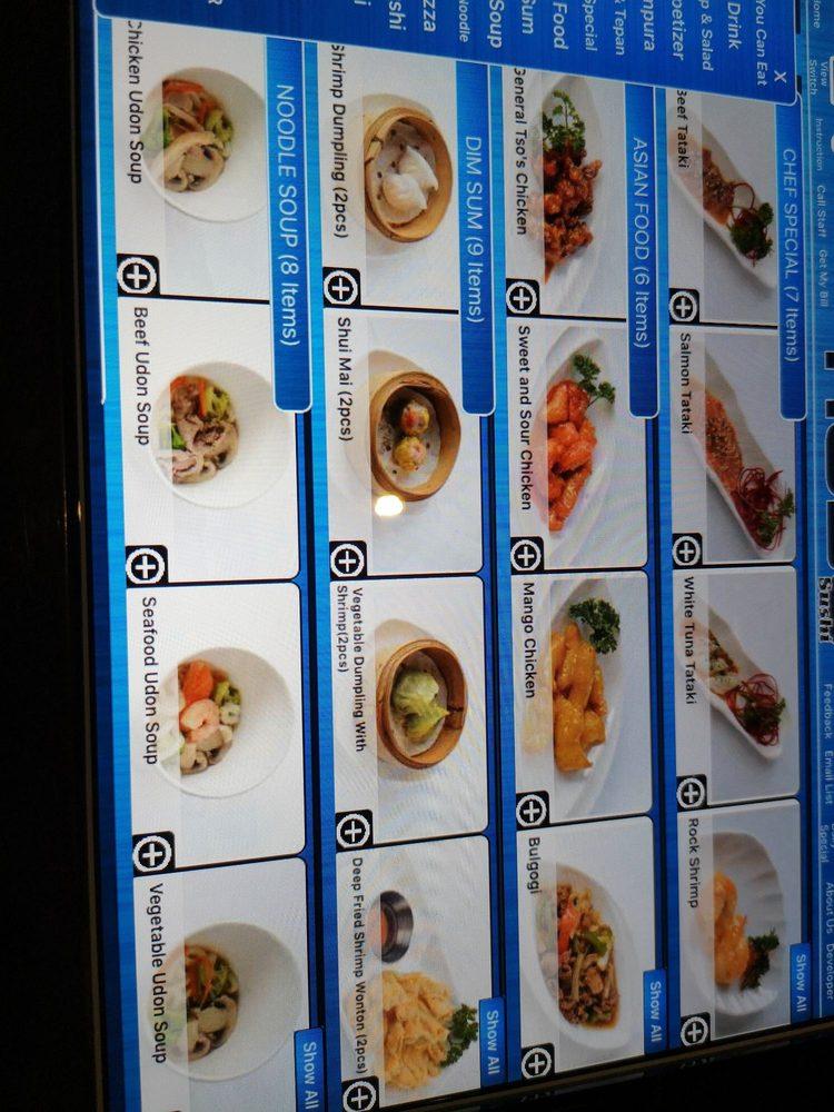 Menu at ROBO SUSHI restaurant, Toronto