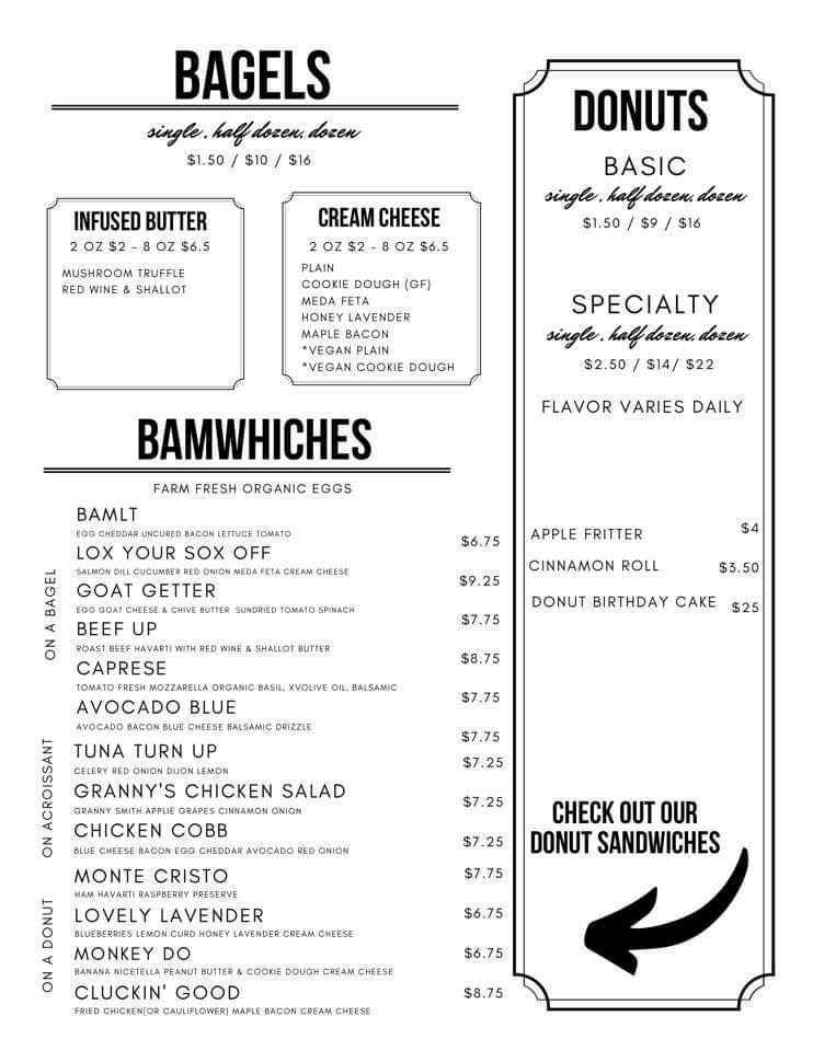 Menu at BAM Bar, New Port Richey, Old County Rd 54