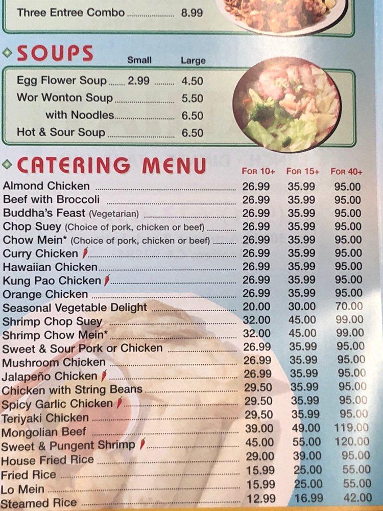 Menu at Cathay Chinese Food restaurant, Menifee, Antelope Rd