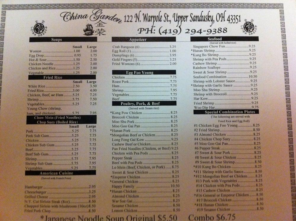 China Garden Upper Sandusky