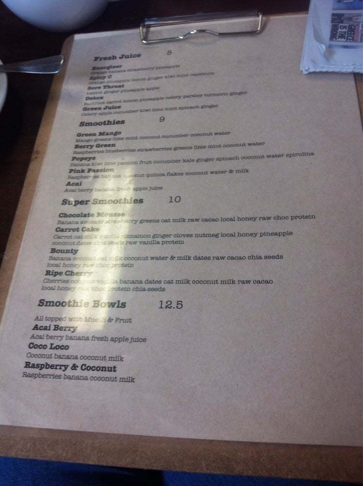 Menu at Beaudesert Cafe, Beaudesert, 99 Brisbane St