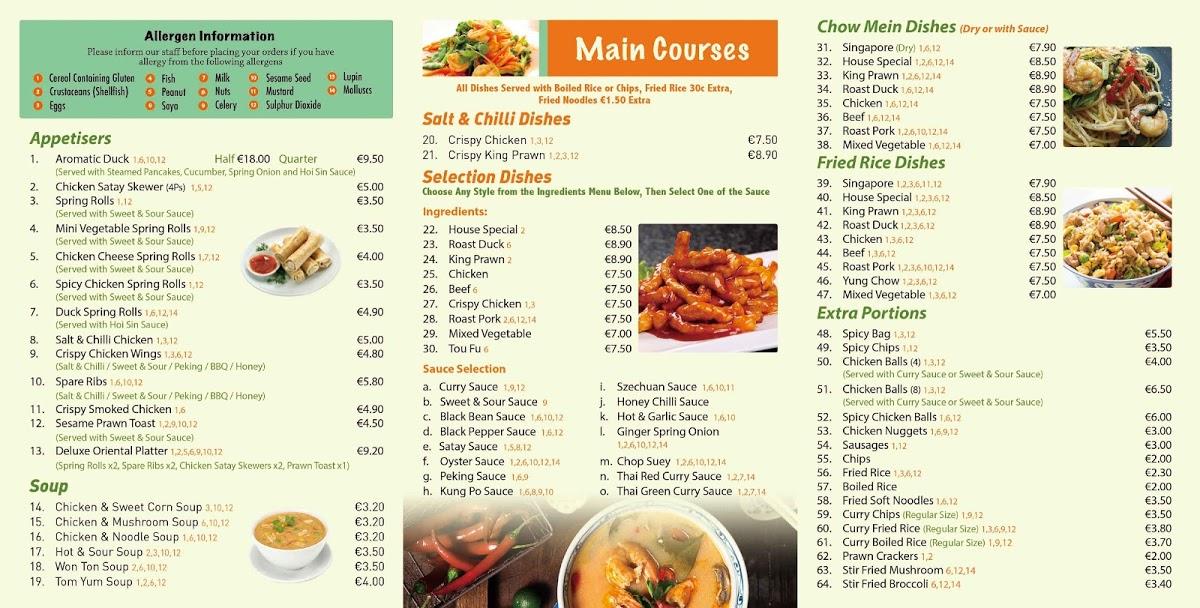 Menu at Little Panda Asian Cuisine restaurant, Oldcastle