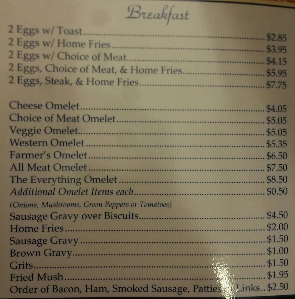Menu at Michael's Restaurant, New Philadelphia