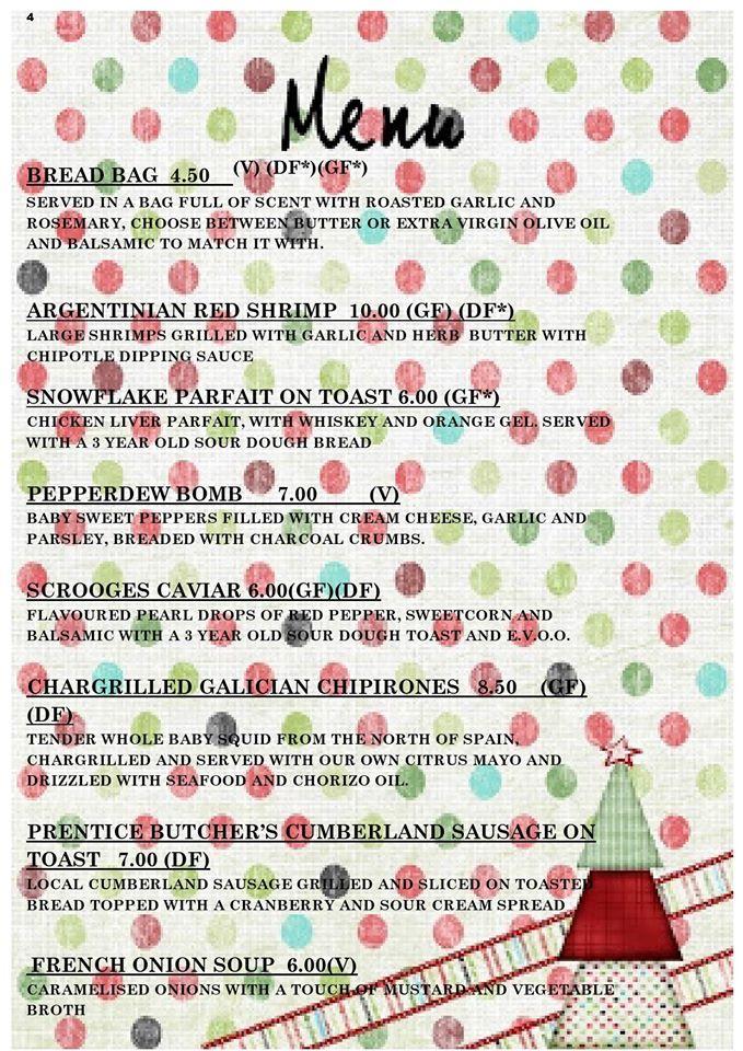 Menu at Small World Restaurant and Tapas Bar, Torquay