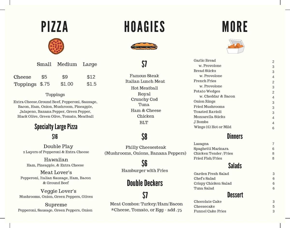 Menu at Angilo's Pizza Sharonville pizzeria, Cincinnati, Main St