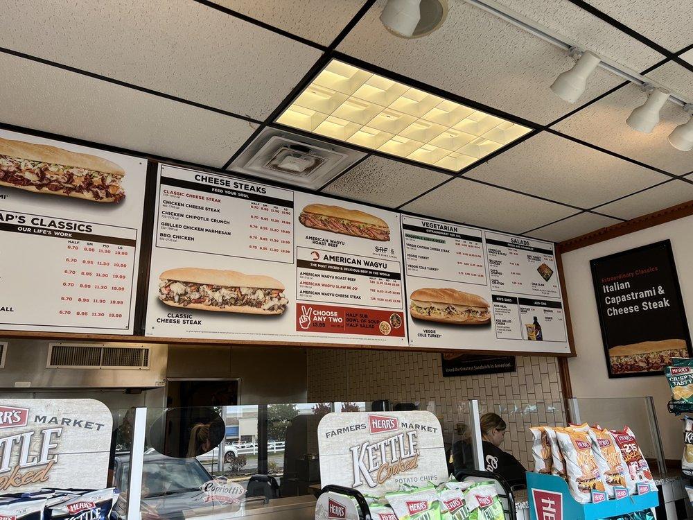 Menu at Capriotti's Sandwich Shop fast food, Lewes