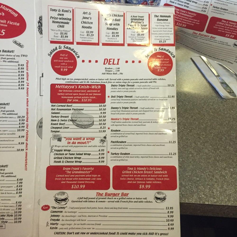 Menu at Lenny’s Restaurant, Clearwater