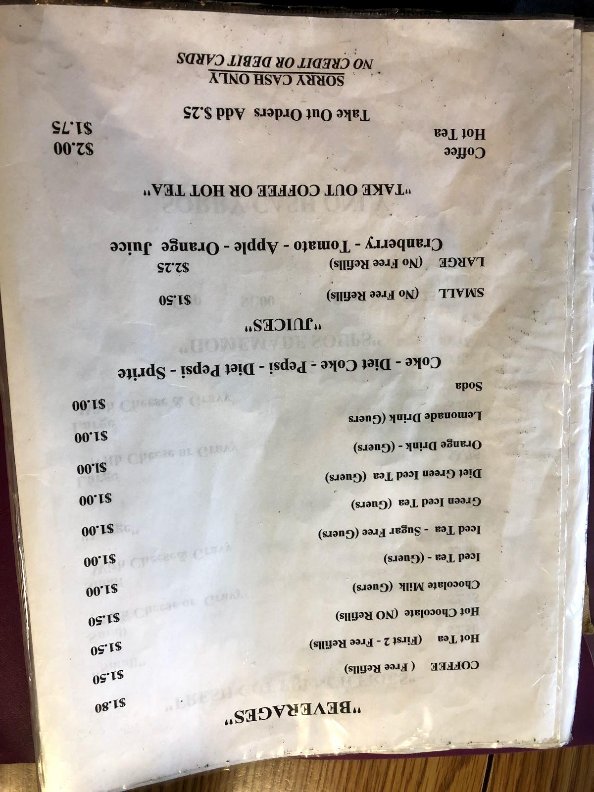 Menu at Lewie's Restaurant, Frackville, 21 S Lehigh Ave