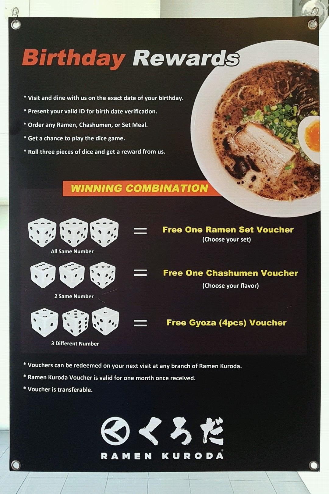 Menu at Ramen Kuroda - Mezza Residences restaurant, Quezon City, 17 ...