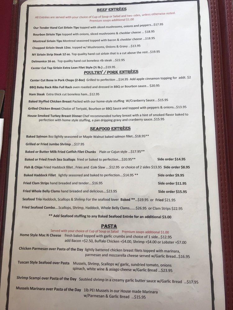 Menu at Russos Lakeside Seafood & SteakHouse, Palmer