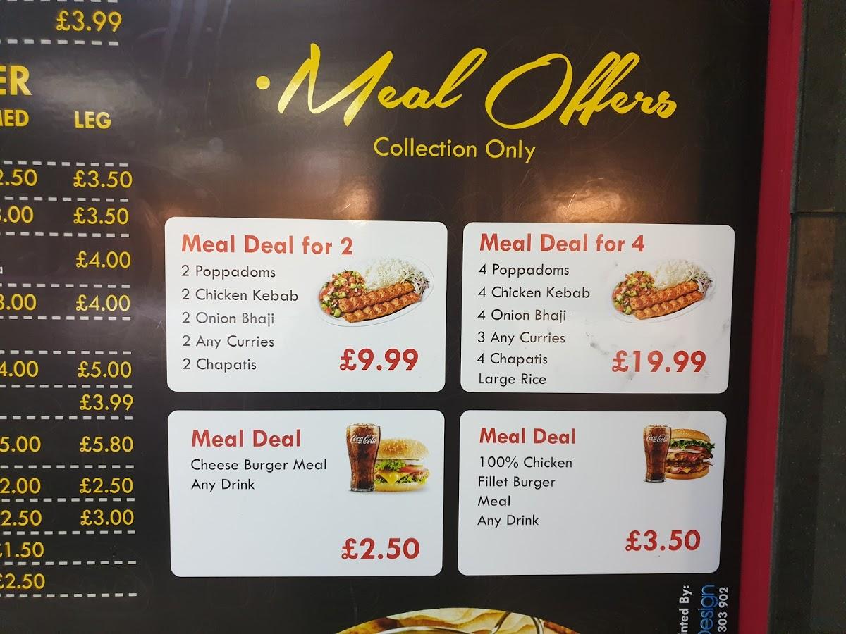Menu at AB Curry Counter, Huddersfield