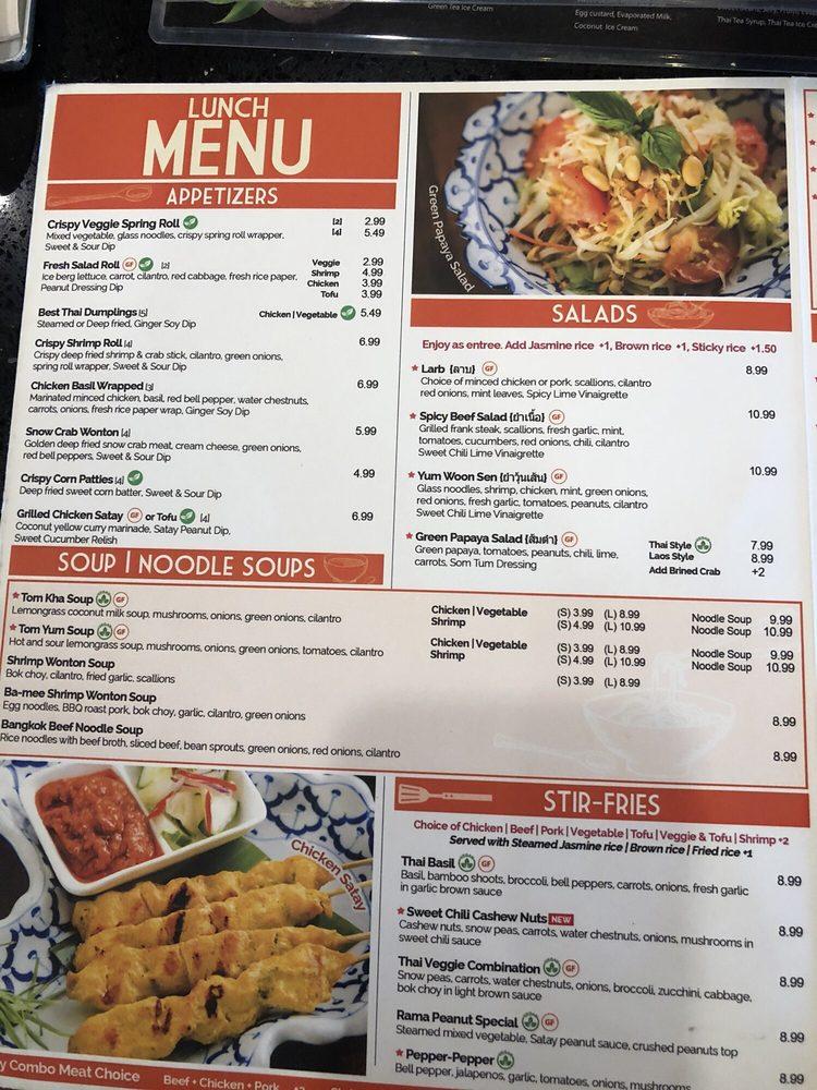 Menu at Best Thai Signature - Dallas (Frankford Rd) restaurant, Dallas ...