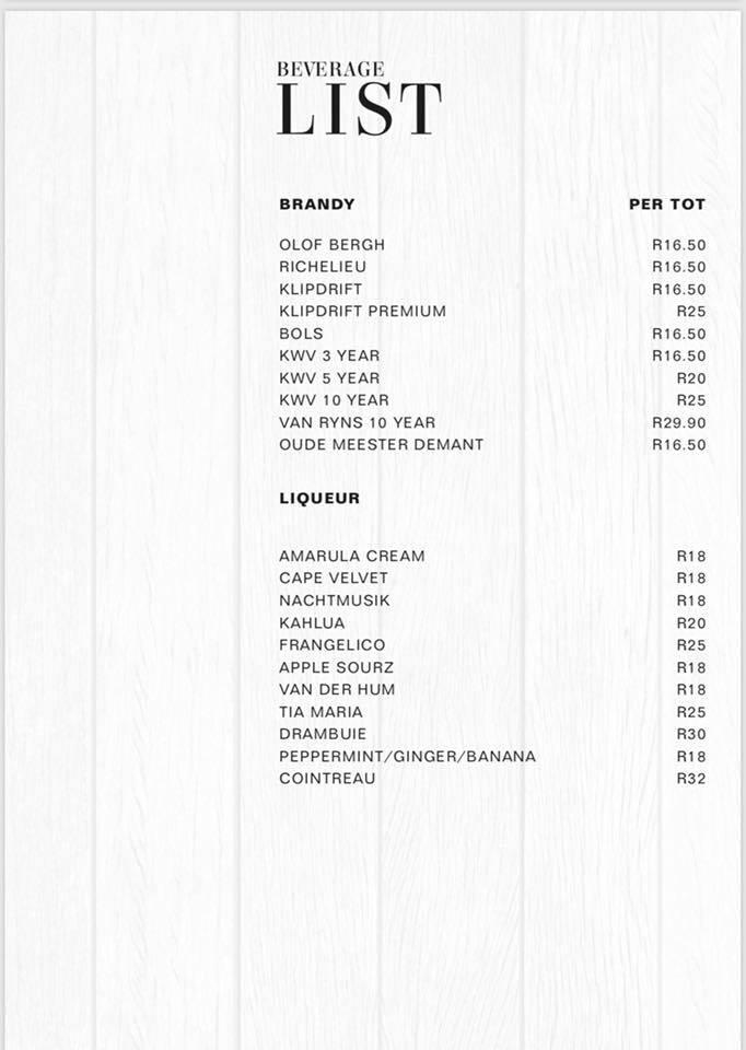 Menu at STEAKOUT GRILL restaurant, Rustenburg