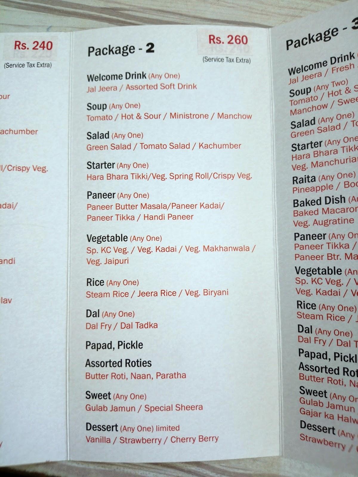 Menu at KC Restaurant & Banquet, Ahmedabad