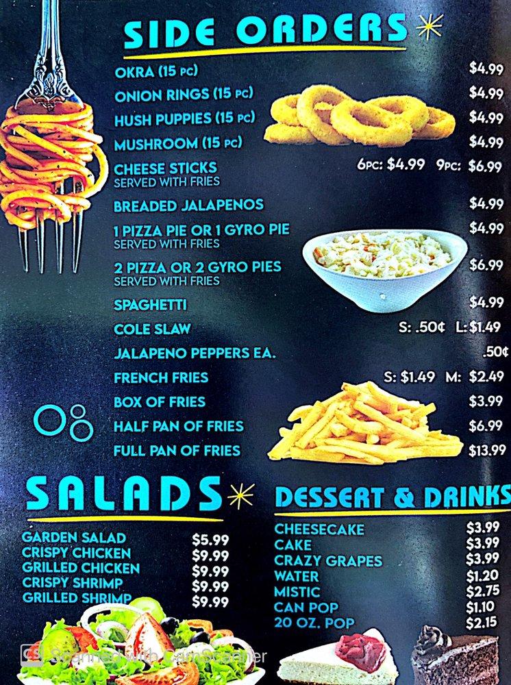 Menu at Shark's Fish & Chicken Cicero & gladys fast food, Chicago, 325 ...