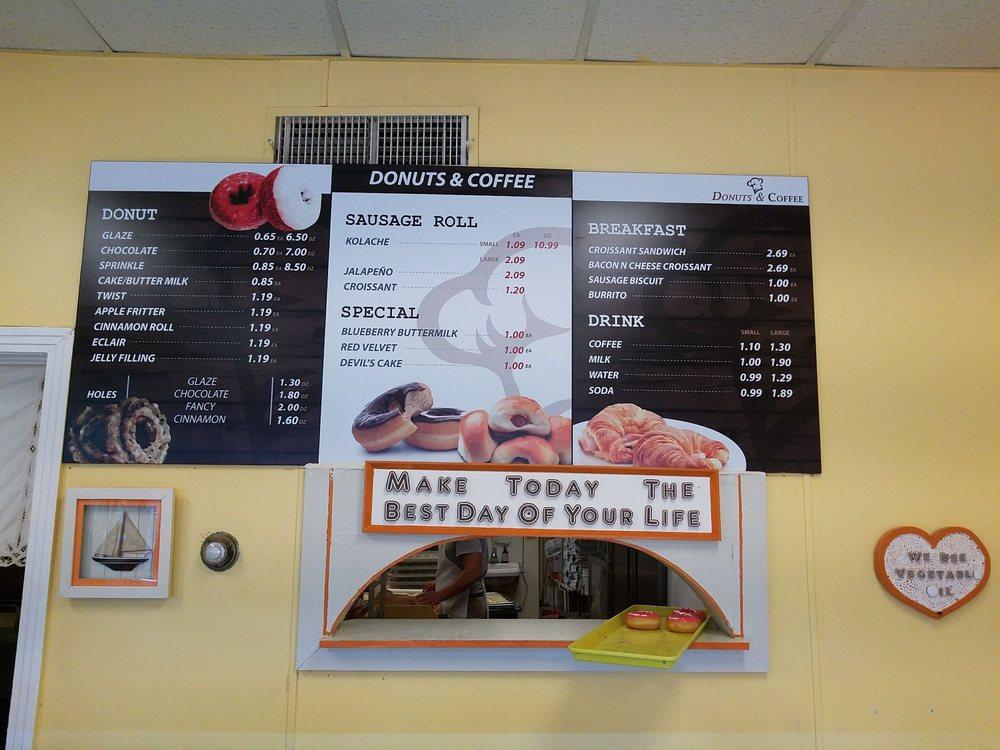 Menu at Donuts & Coffee, Rockwall