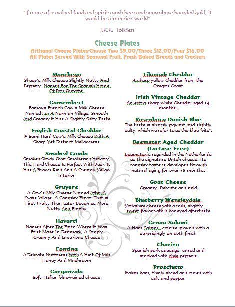 Menu at Kilted Mermaid pub & bar, Vero Beach