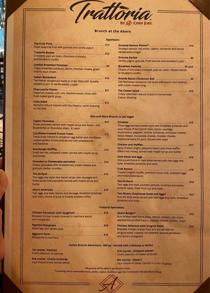 Menu at Ottimo Gourmet Kitchen & Pizzeria, Las Vegas