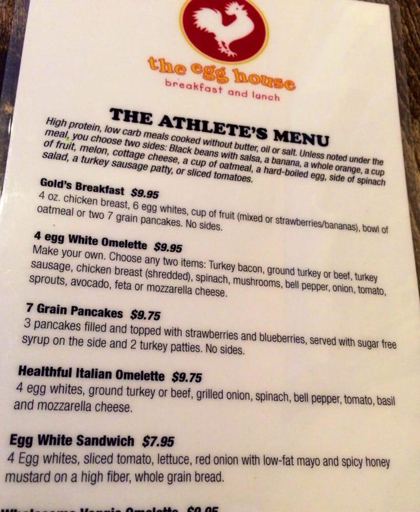 Menu at The Egg House restaurant, Simi Valley