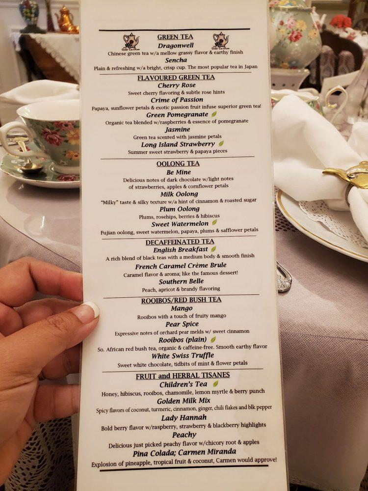 Carta del restaurante The Grand Tea Room, Escondido