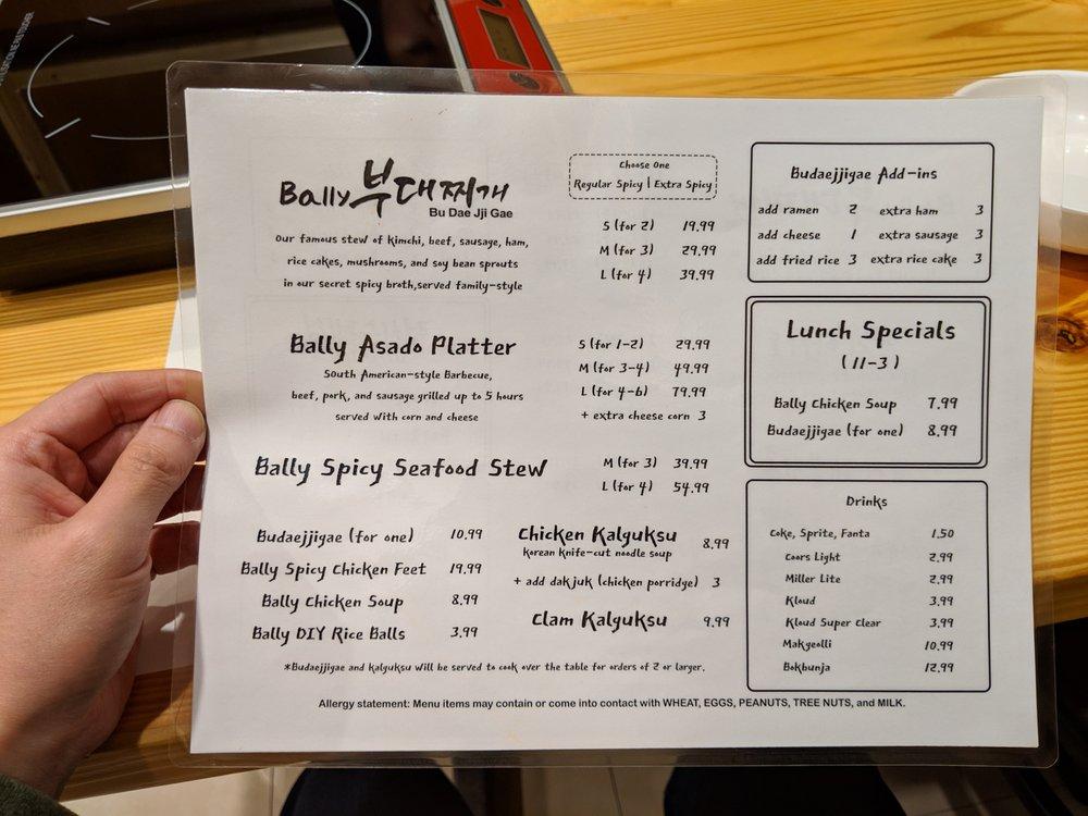 Carta de barbacoa Bally Budaejjigae, Suwanee