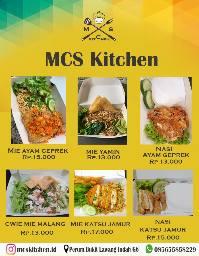 Menu at MCS Kitchen restaurant, Mulyoarjo