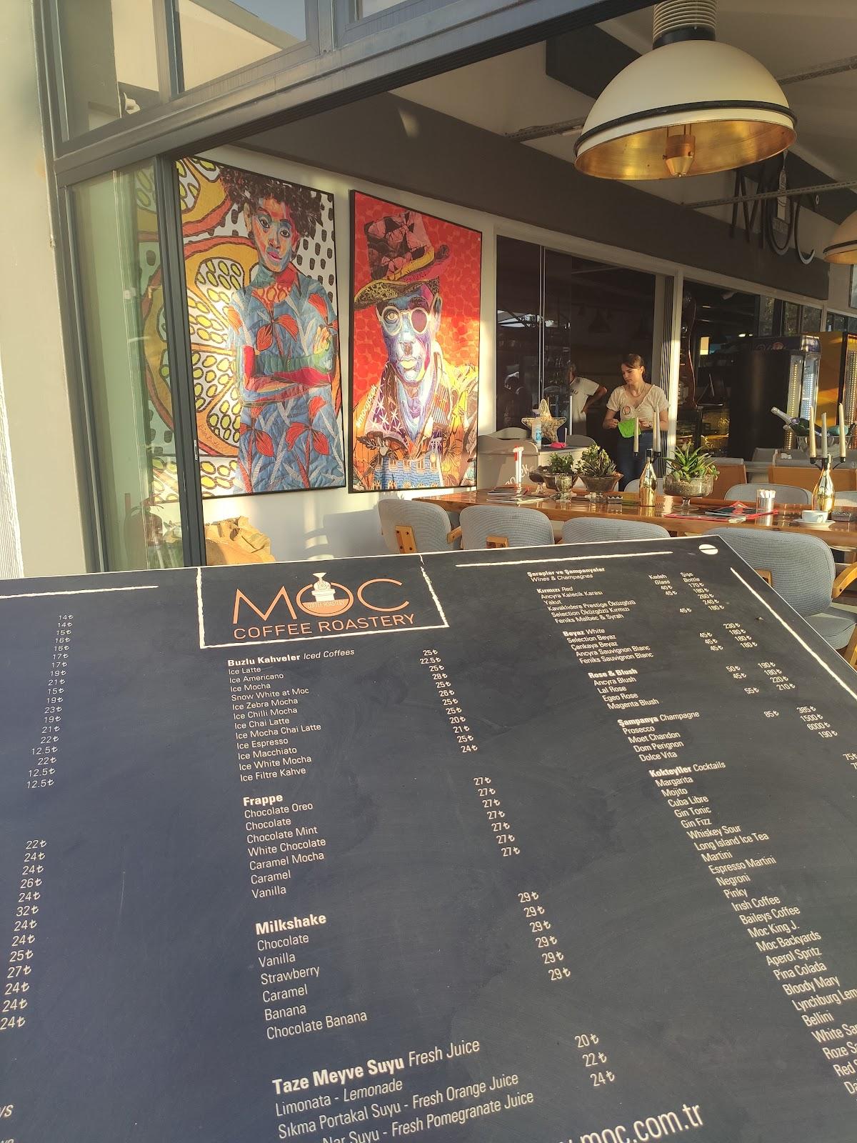 Menu at MOC Coffee Roastery, Göcek Belediyesi