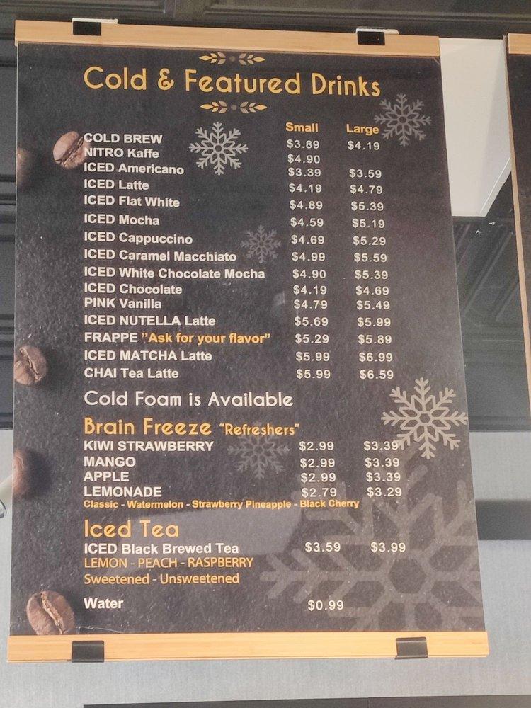 Menu at Wheelys Coffee Lounge pub & bar, La Grange