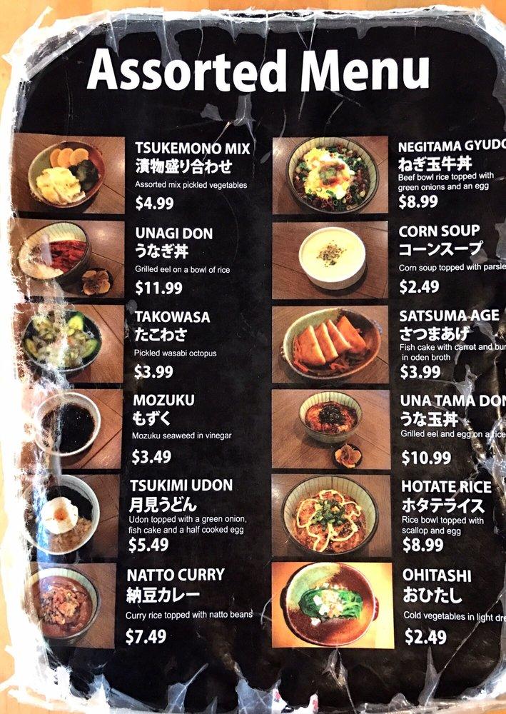 Menu at Manpuku Modern Japanese Eatery restaurant, Toronto