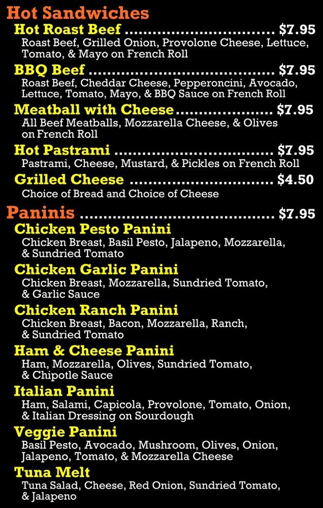 Menu at Lakeside Cafe, Santa Ana