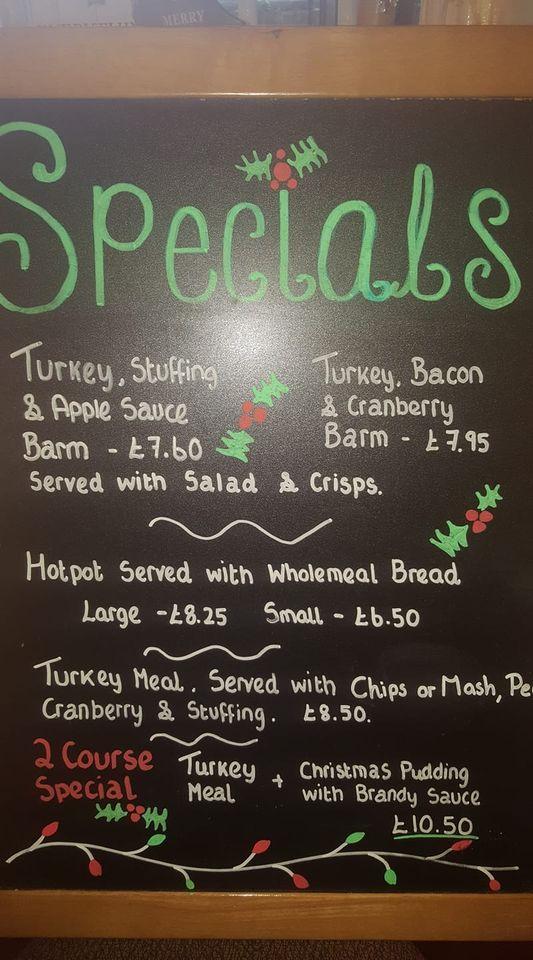 Menu at Old Station Cafe, Longridge