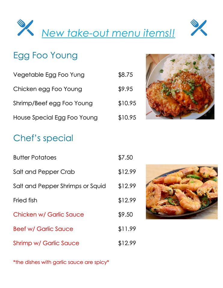 Menu at Wonderful Buffet restaurant, Bellingham