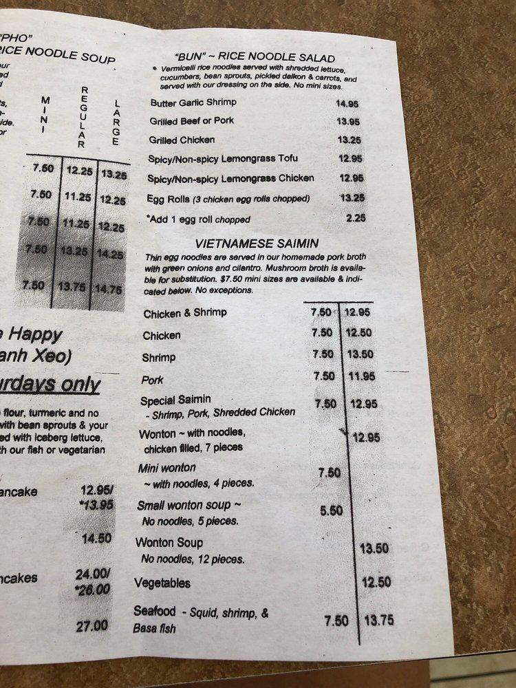 Menu at Ba-le Kona Restaurant, Kailua-Kona