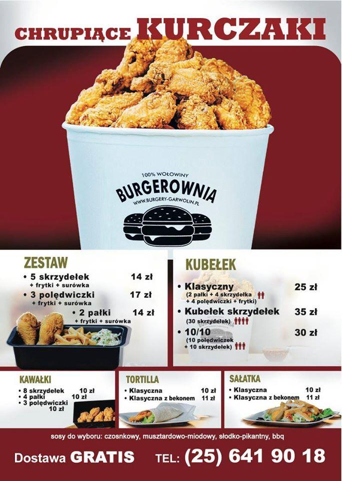 Menu at Burgerownia & Chińczyk restaurant, Garwolin